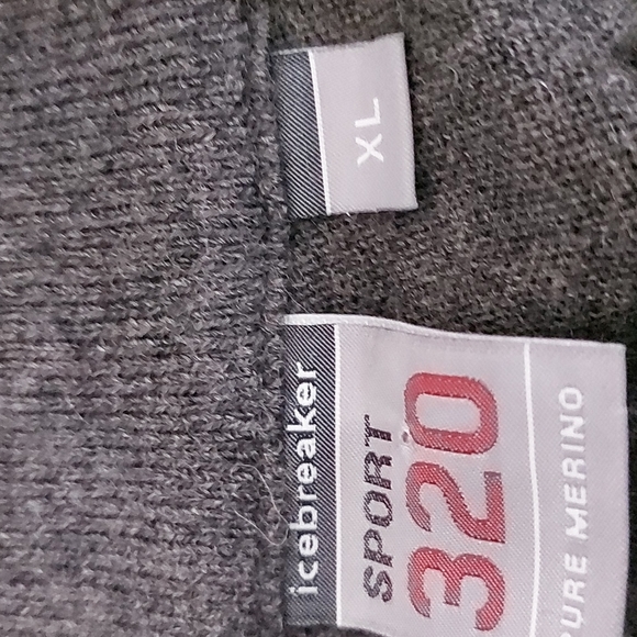 Icebreaker | Sweaters | Ibex Sport 32 Black Merino Long Sleeve Half Zip ...